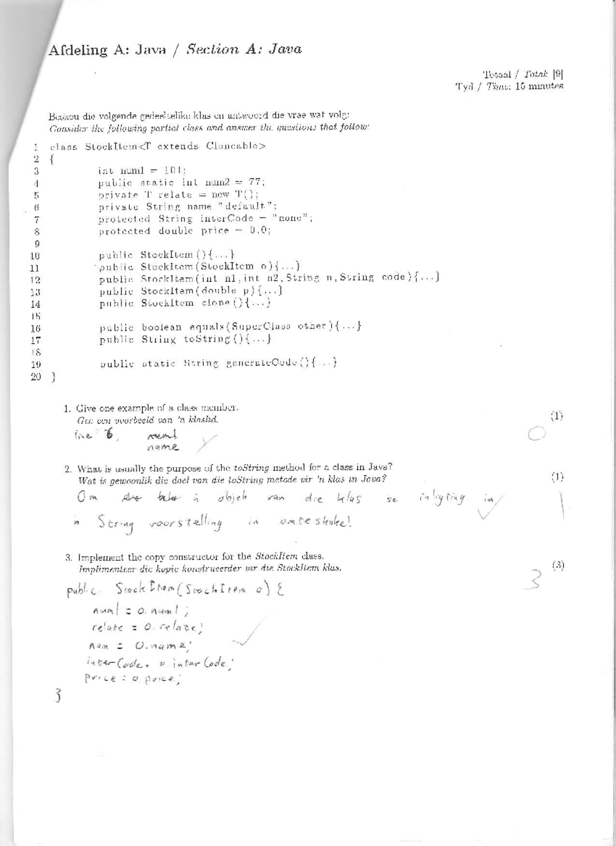 Exam 2011, questions and answers - COS212 - Studocu