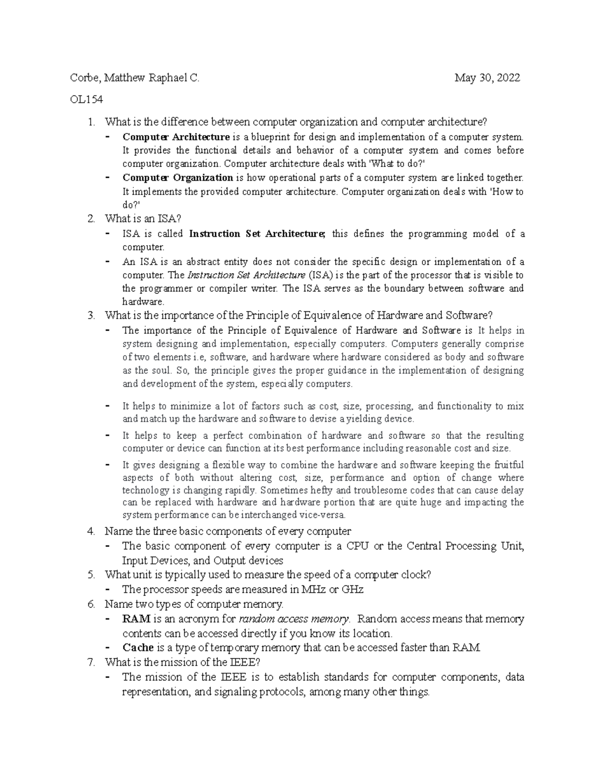 Chapter 1 Corbe, Matthew Raphael C - Corbe, Matthew Raphael C. May 30 ...