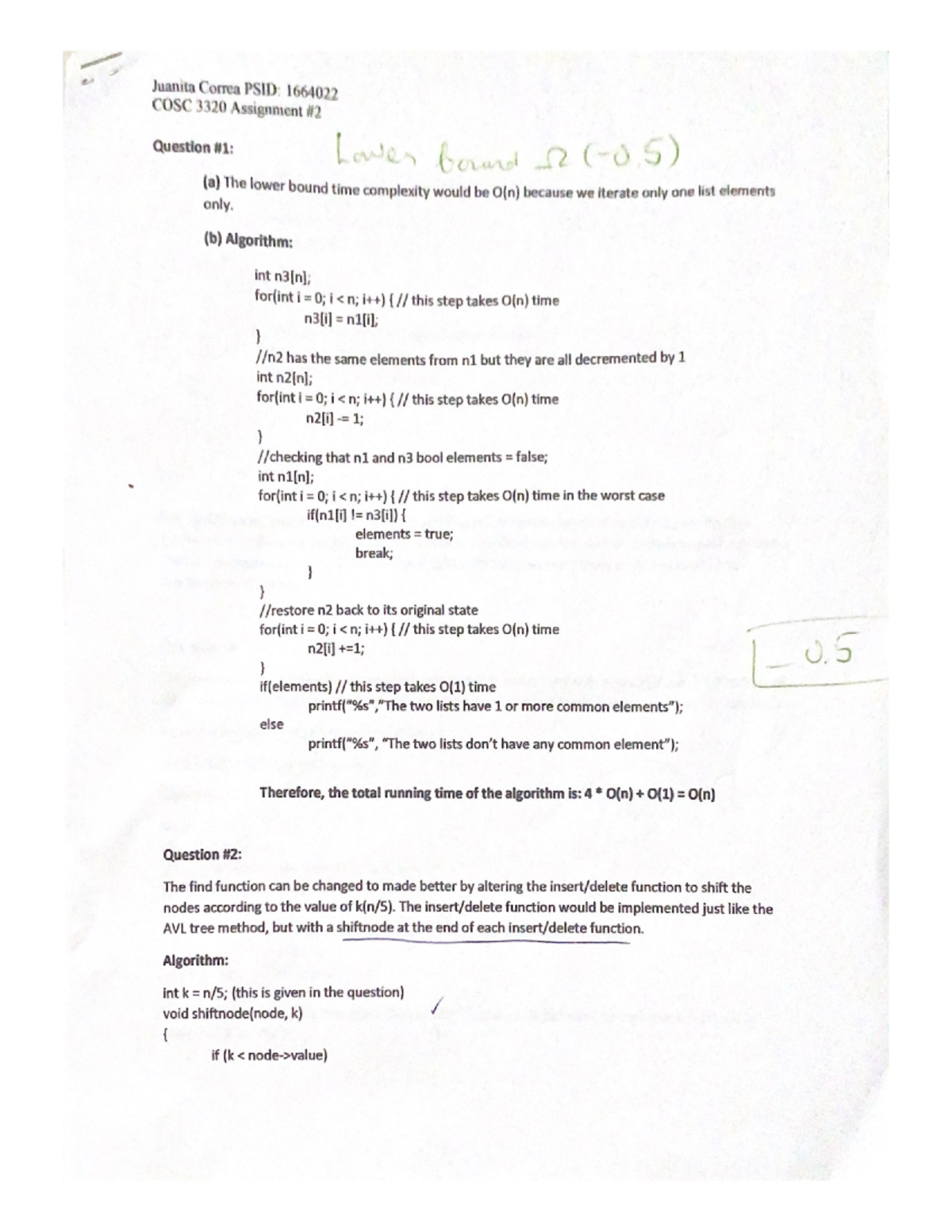 HW2-fall2021 - Leiss Notes - ae~ Juanita Correa PSID 1664022 COSC 3320 ...