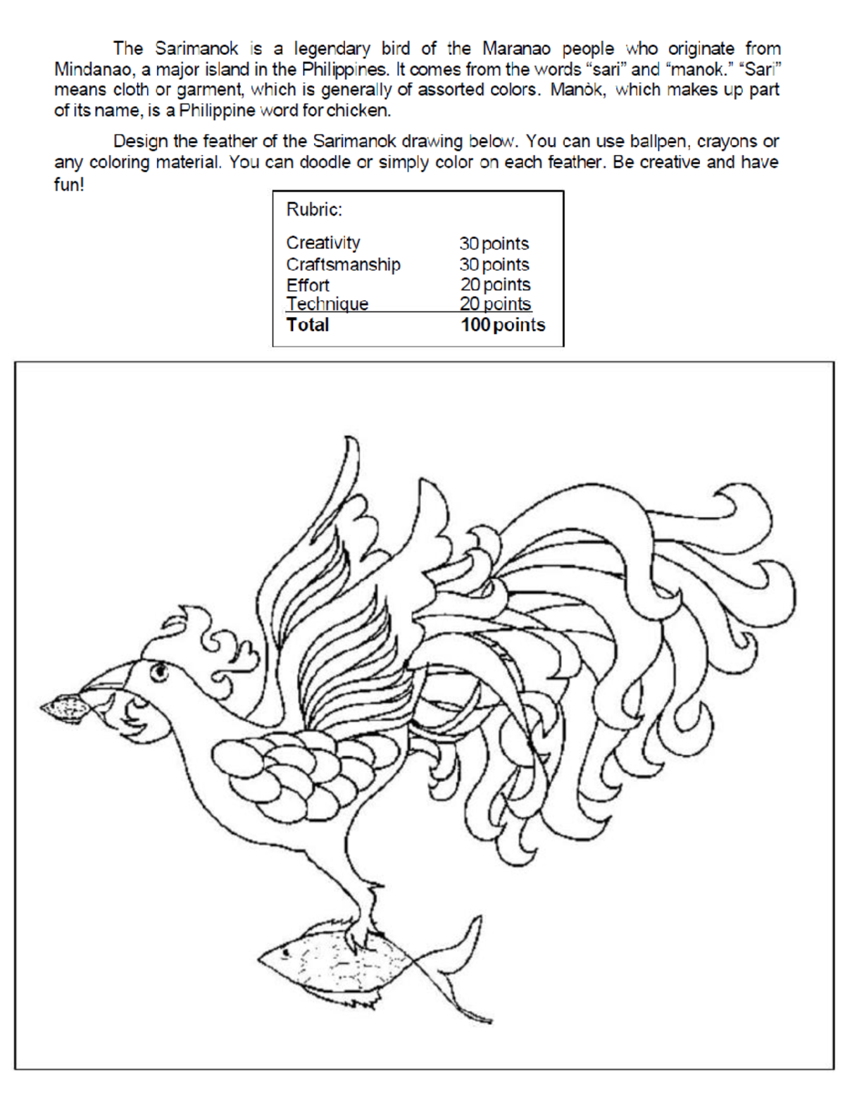 Asynchronous-Activity-Sarimanok - The Sarimanok is a legendary bird of ...