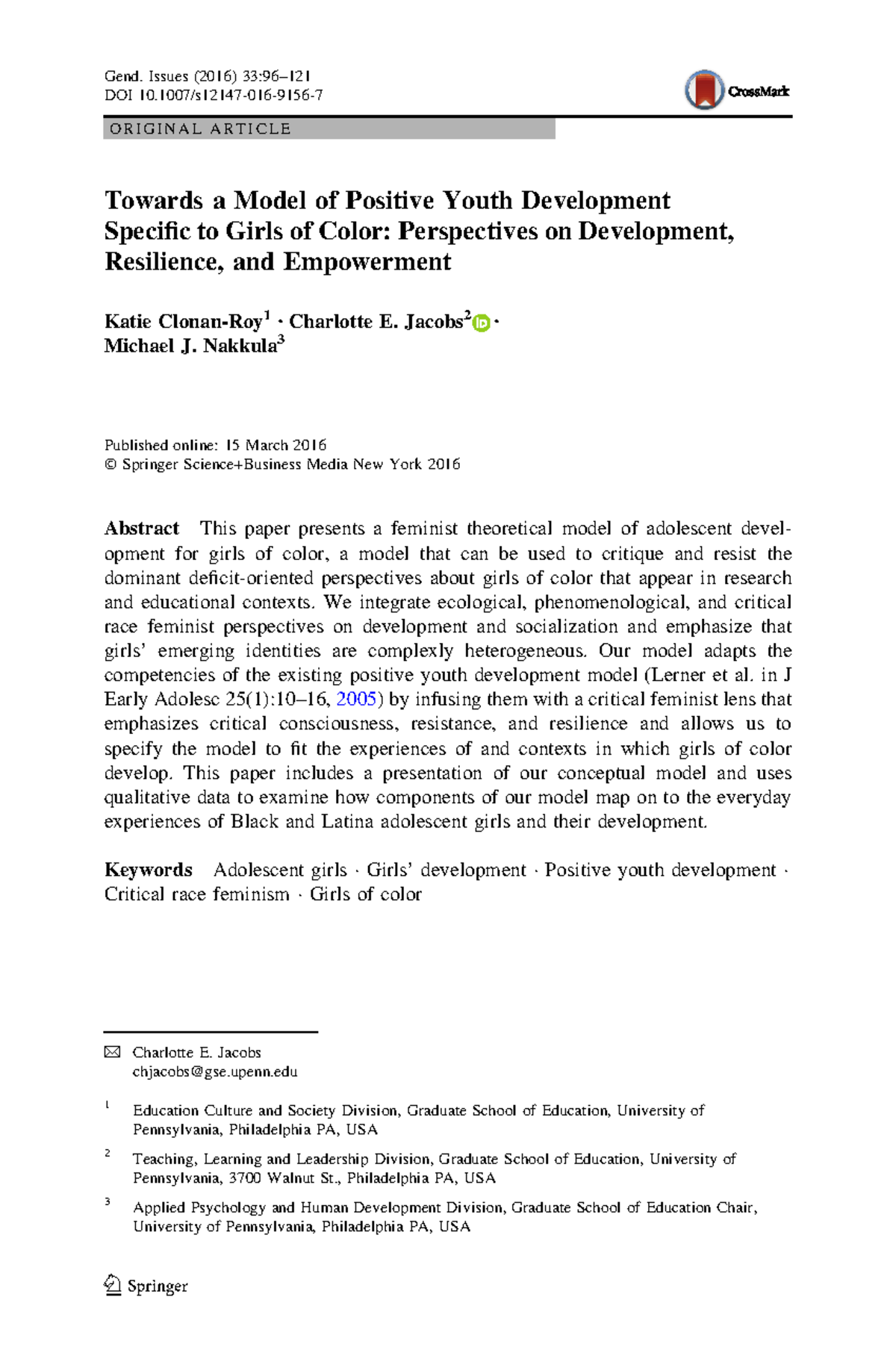 📖 U1 (96-121) Towards a model of positive youth development specific to ...