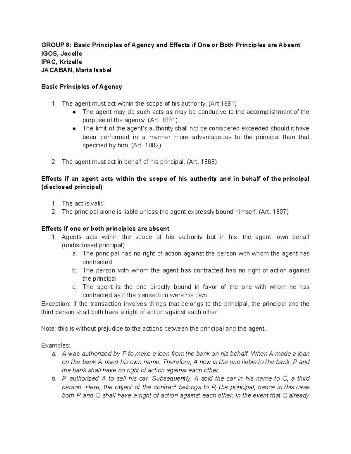 Group 8 Basic Principles Discussion - GROUP 8: Basic Principles of ...