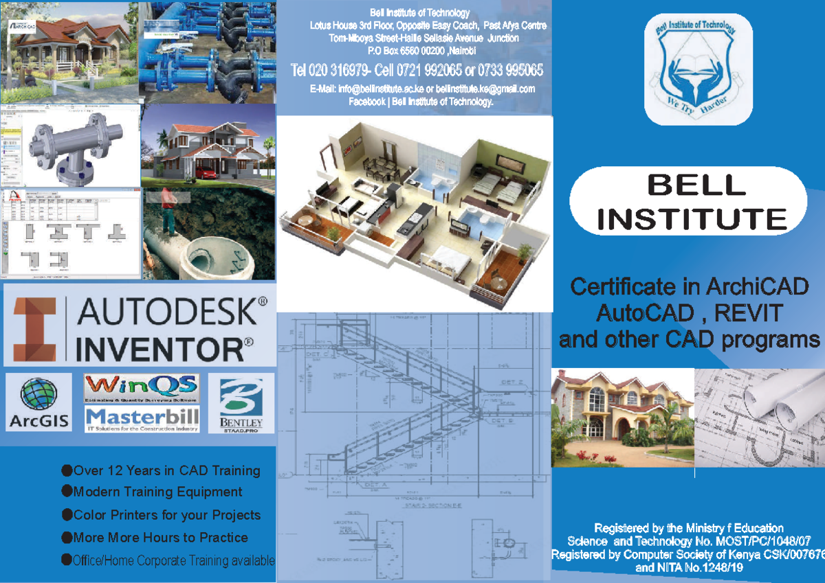 CAD Courses brochure 2 - Bell Institute of Technology Lotus House 3rd Floor, Opposite Easy Coach ...