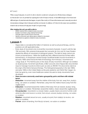 Med. Terminology Vocab 1 - Med Terms Course Vocab -algia suffix meaning ...