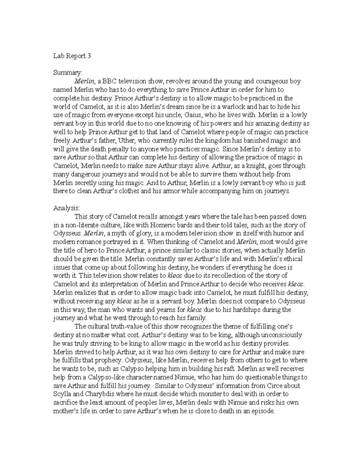 CAMS 1103 Module 3 Lab Report - CAMS 1103 - UConn - Studocu