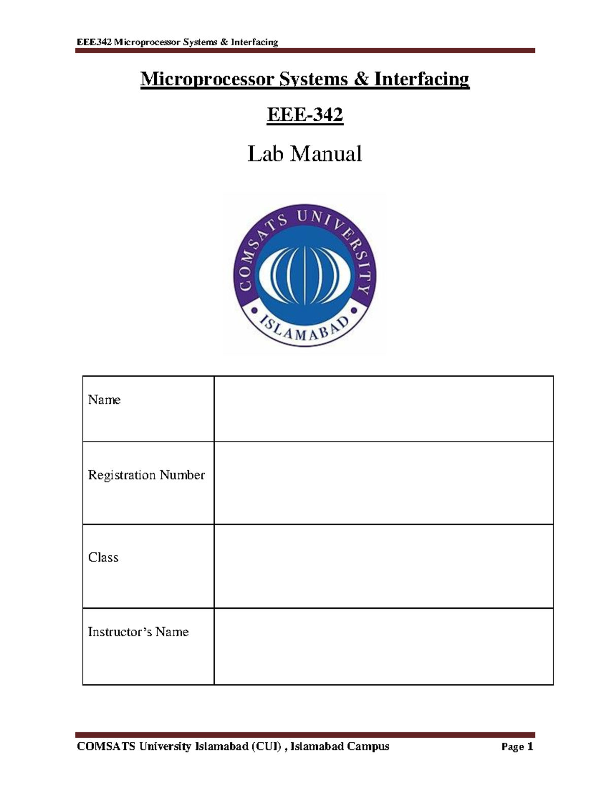 EEE342 MP Rev 4 - This is good for students to get a code. - EEE342 Microprocessor Systems ...