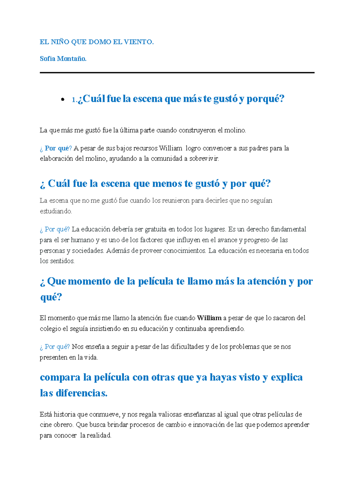 EL NIÑO QUE DOMO EL Viento - EL NIÑO QUE DOMO EL VIENTO. Sofía Montaño ...
