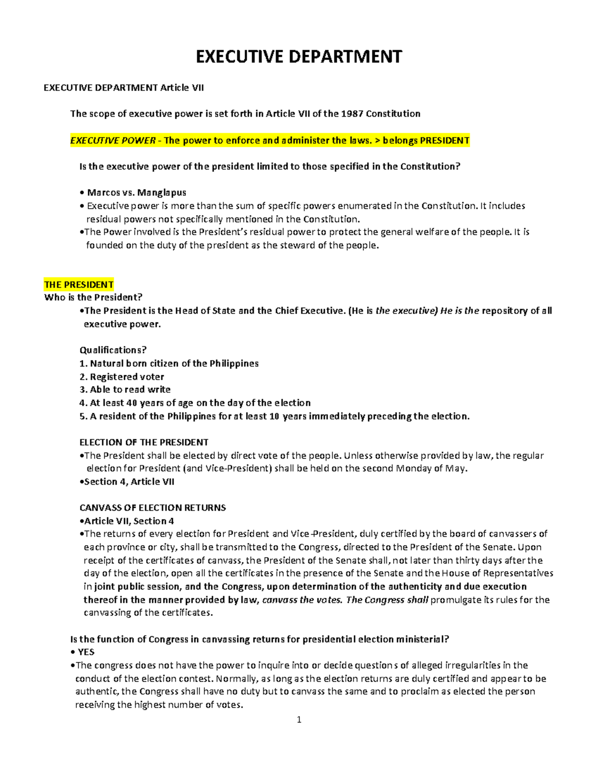 210018737 Consti 1 Executive Department - EXECUTIVE DEPARTMENT ...