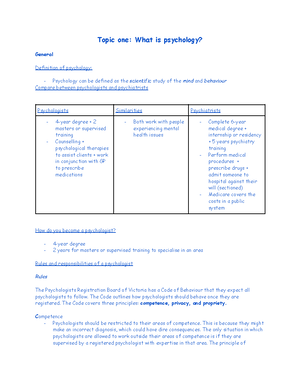 Unit 4 AOS 1 Psychology Notes - Unit 4 - Psychology AOS 1 Chapter 6 ...