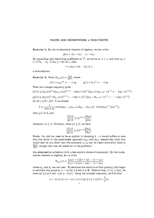 MA4220 Homework 5 - Homework 5 Math 4220 Due on October 5th. Math 4220 ...