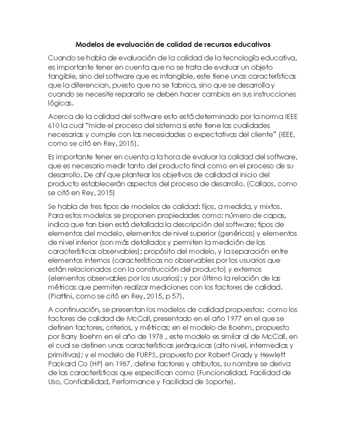 Entregable modelos de evaluacion de RED - Modelos de evaluación de calidad de recursos ...