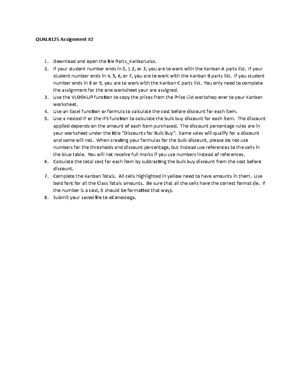 QUAL8125 Assignment 2 Instructions - QUAL8125 Assignment # Download and ...