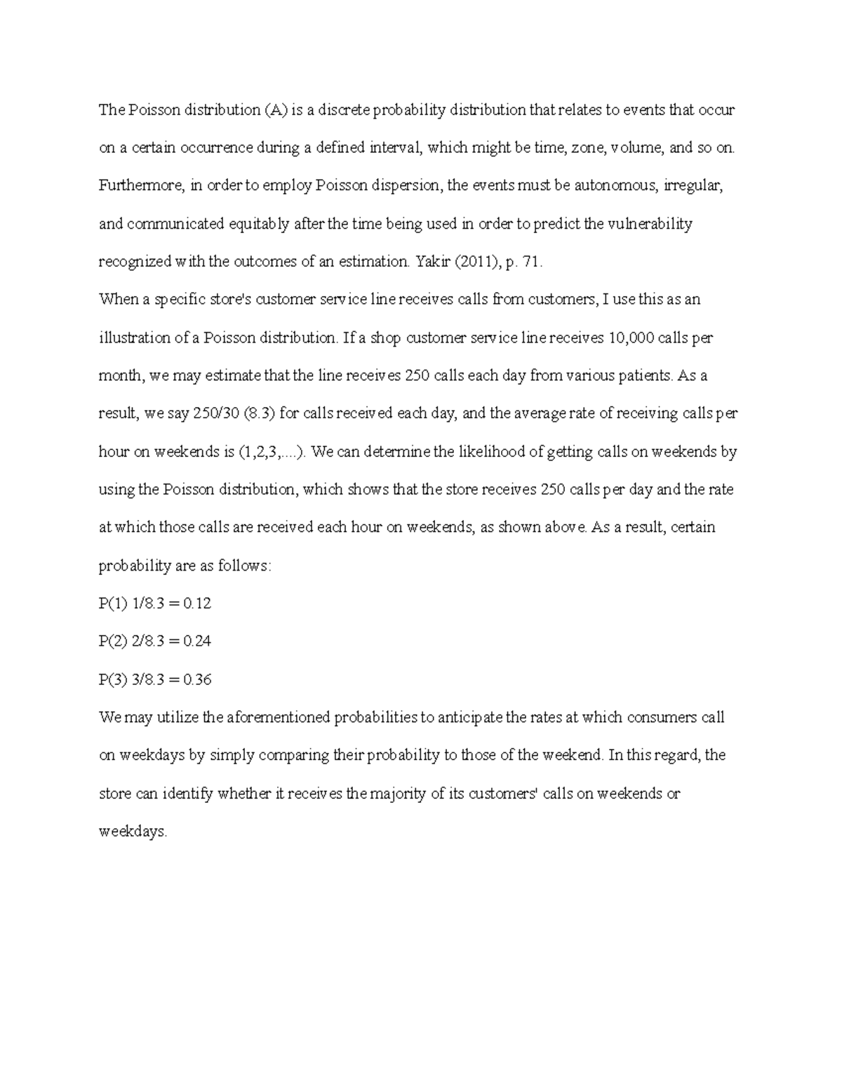 Discussion Forum Unit 5-MATH 1280-UoP - The Poisson distribution (A) is ...