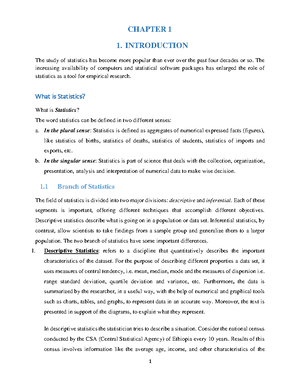 Worksheet II - Bahir Dar University Institute of Technology Applied ...