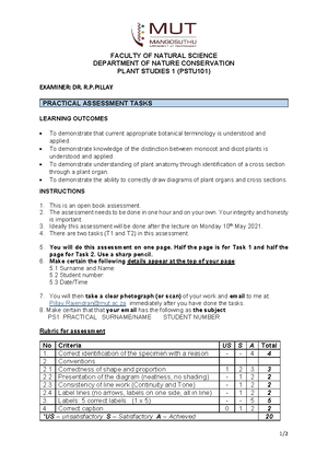 PS IV UNIT 2 Monitoring Methods VELD Assessment pdf - PLANT STUDIES IV ...