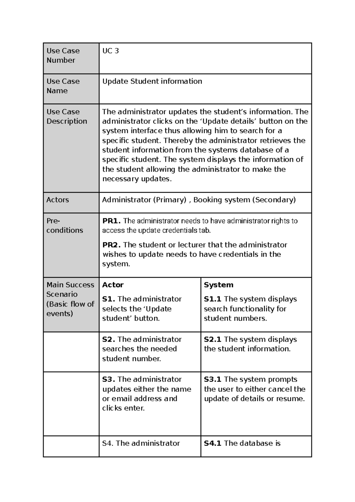 Use Case Number - ggggghhhhhhhhhhh jggjgj - Use Case Number UC 3 Use ...