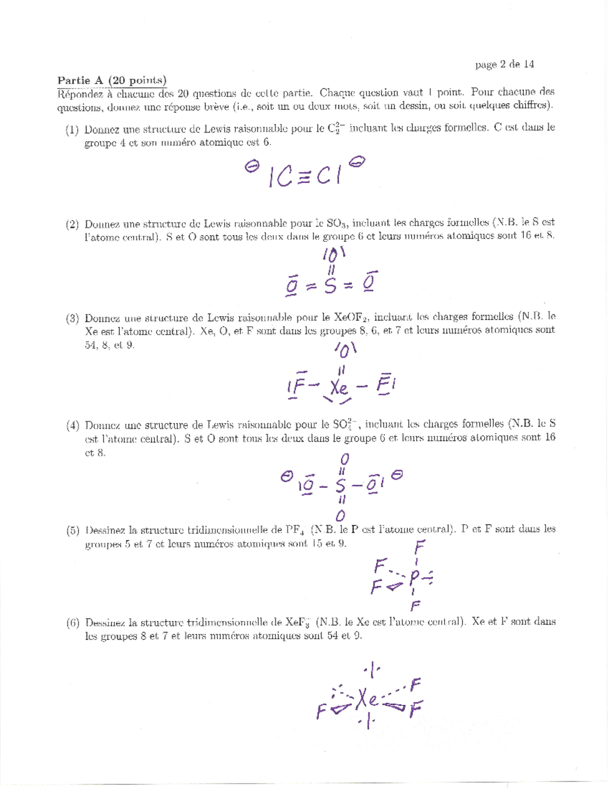 Chimie - EXAMEN FINAL - CHM 1311 - Studocu