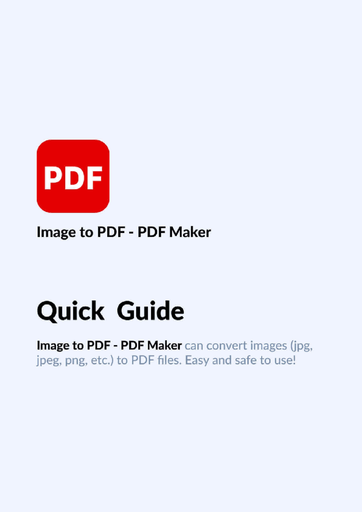 Sample File - moot mateirals - PDF Image to PDF PDF Maker Quick Guide Image to PDF PDF Maker can ...