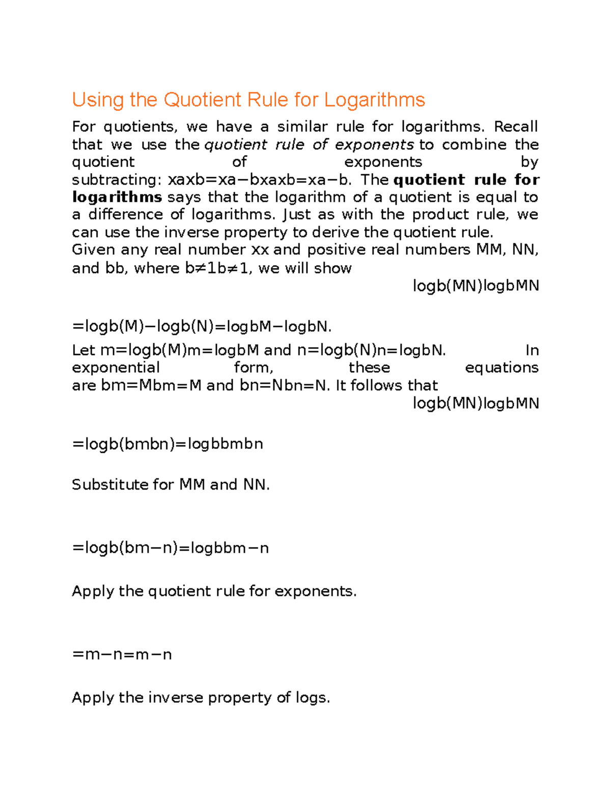 3-2 Reading and Participation Activities Logarithmic Properties 2 ...