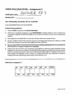 2OA3 Term Test 1 Spring 2021 - Chem 2Oa3 - McMaster - Studocu