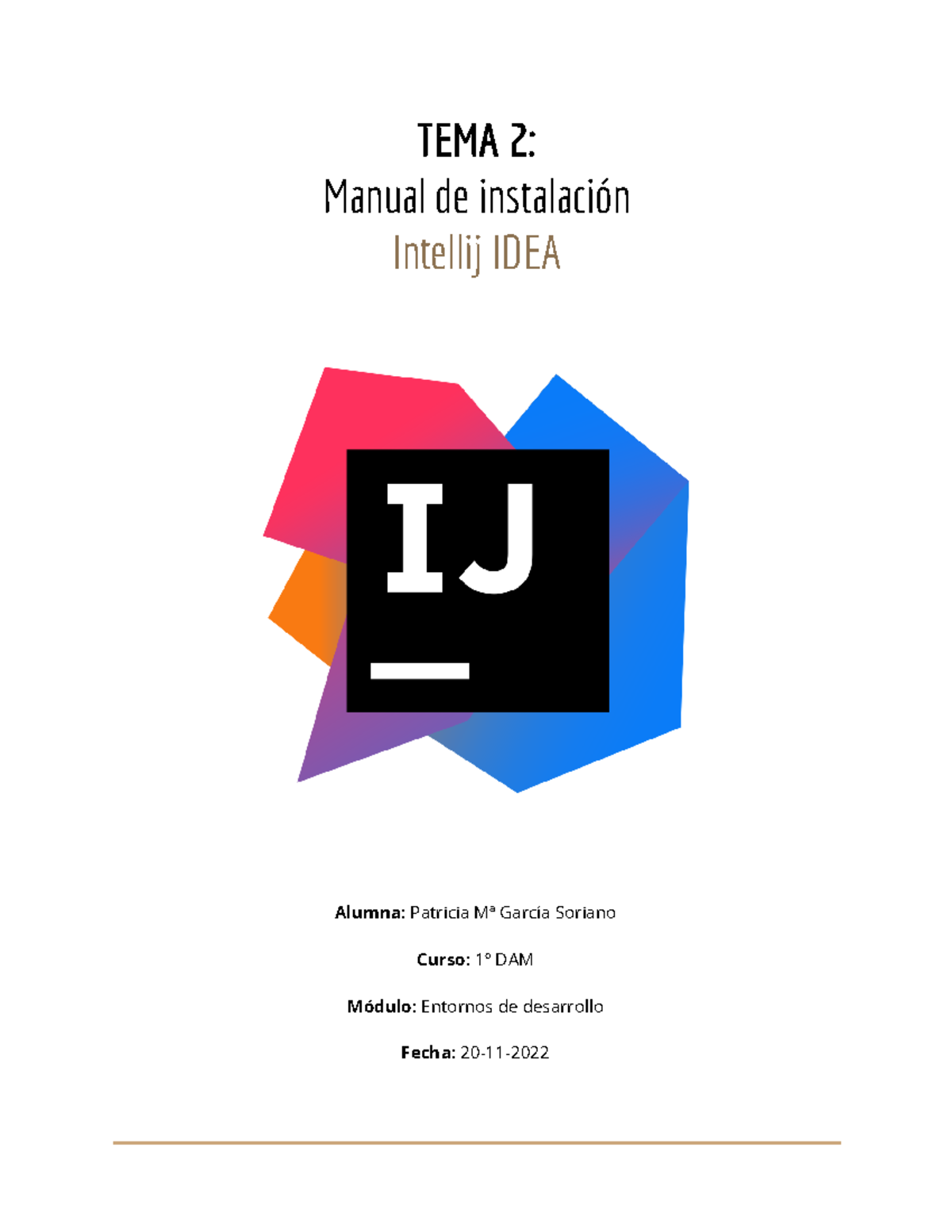 Garcia Soriano Patricia Manual Intellij - TEMA 2: Manual de instalación ...