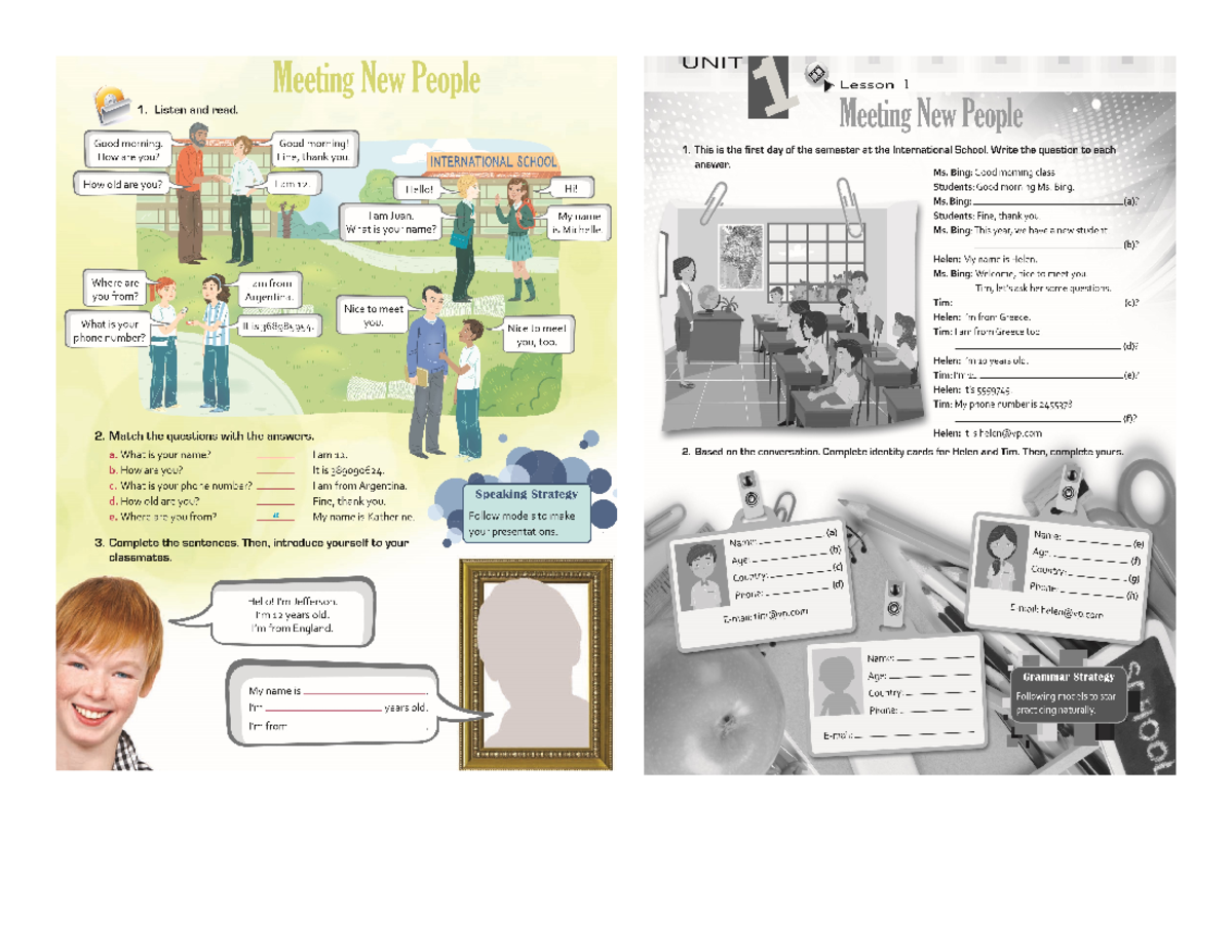 Fichas 2do sec ENGLISH - Ingles - Studocu