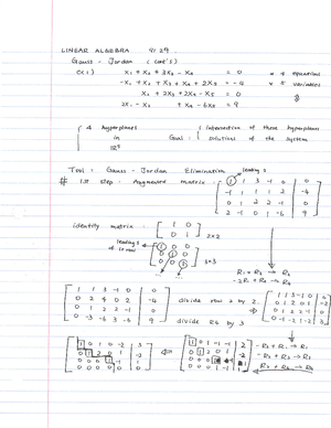Lecture Notes Linear Algebra - MATH 2006 - Cauchj . WAS u .. .D 1 A ...