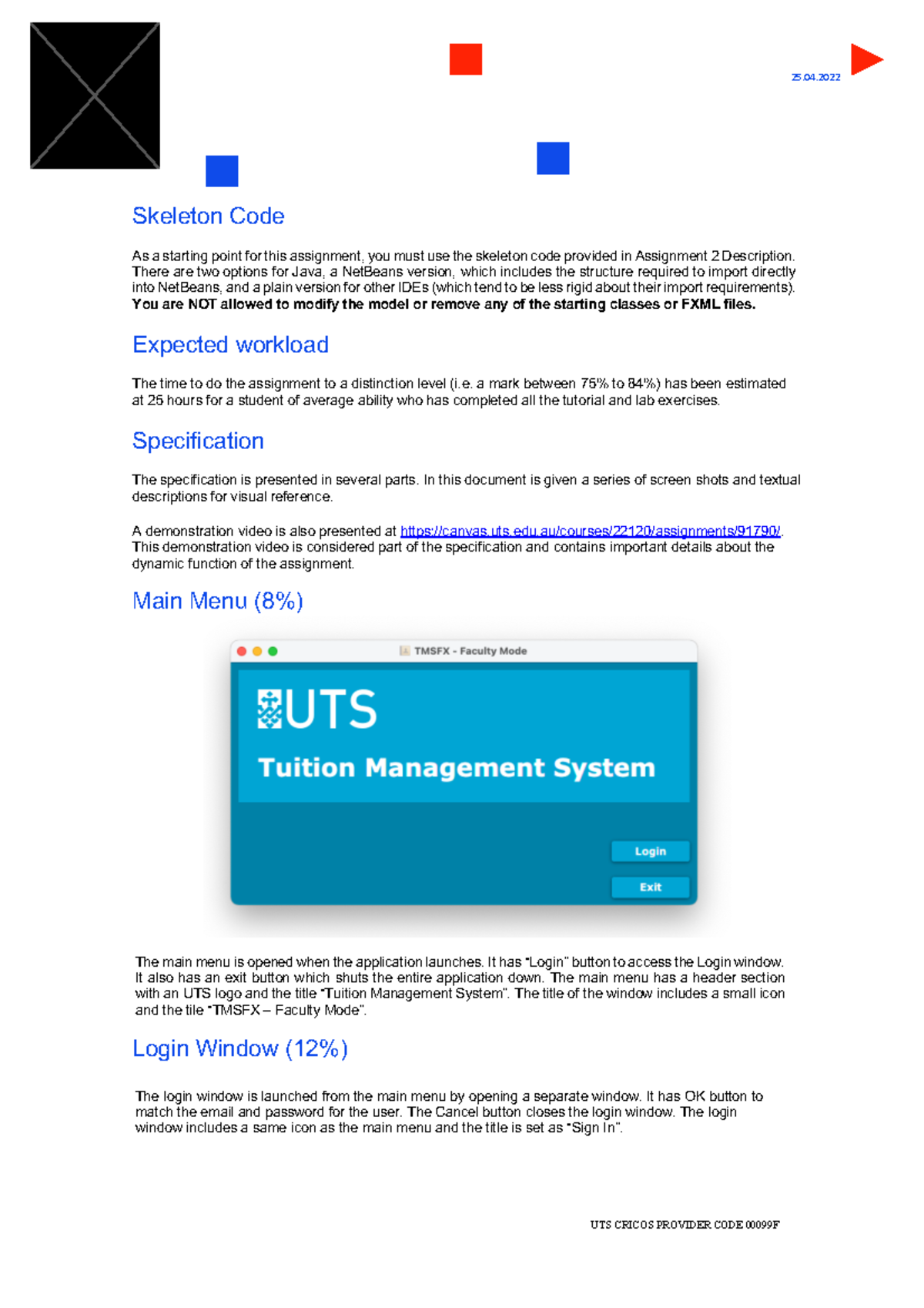 Assignment 2 Specifications TMSfx - Skeleton Code As a starting point ...