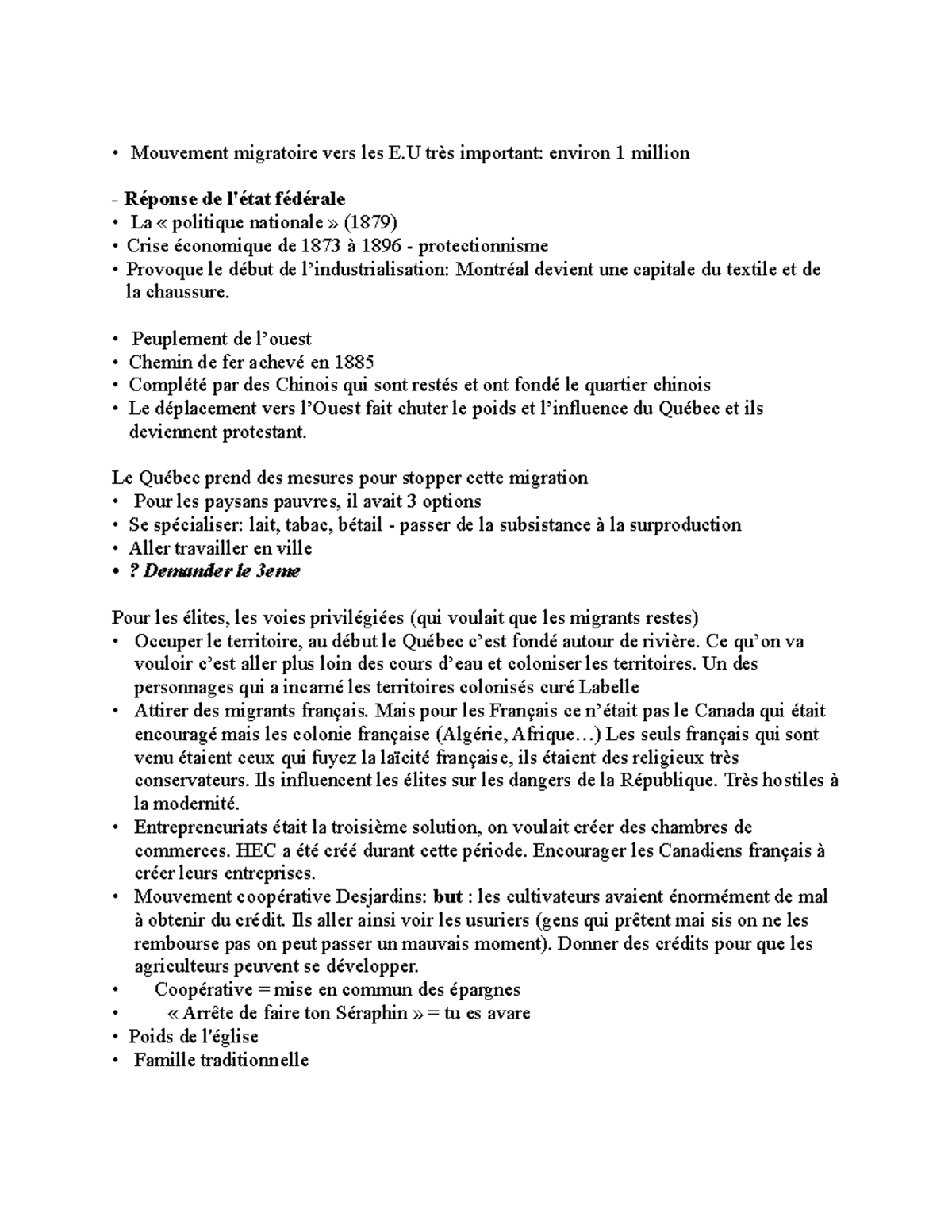 Seance 3 partie 2 - Note de cours - Mouvement migratoire vers les E ...
