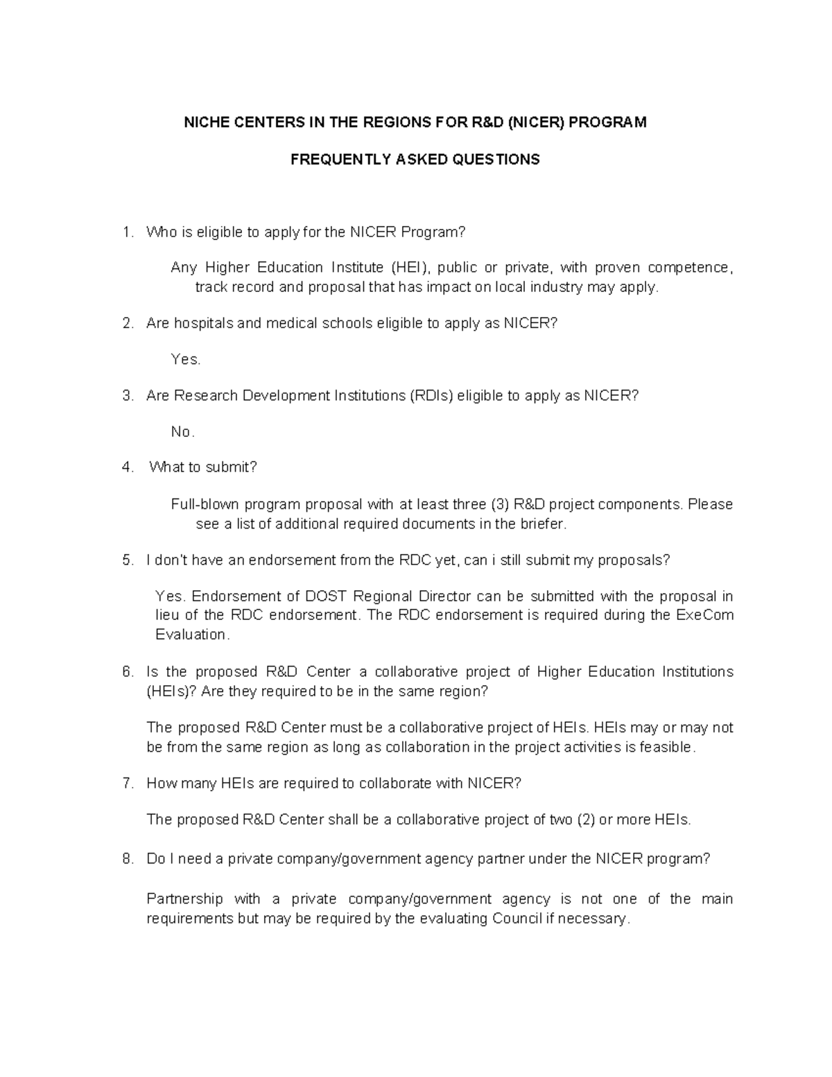 Nicer FAQs - awRTGUHIJOJLHUGYUFTDYRTSRAEZSXCVCX - NICHE CENTERS IN THE ...