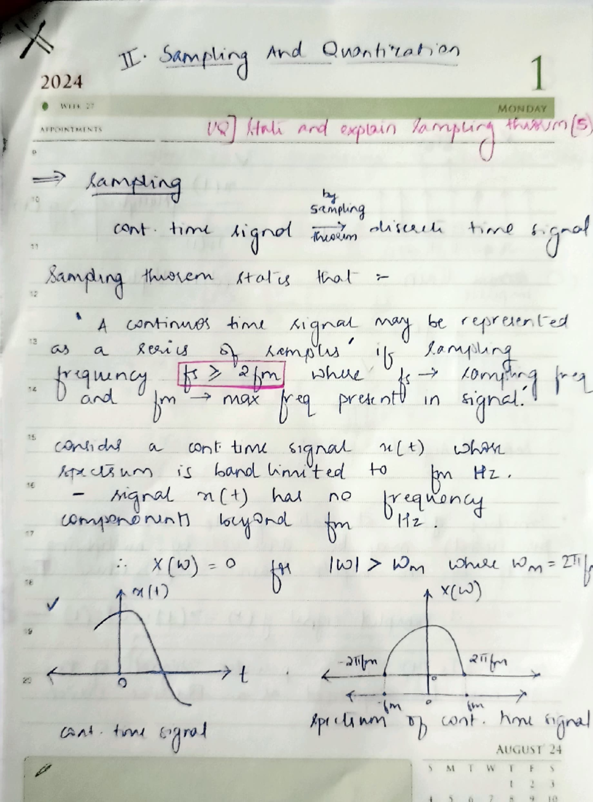 ADC mod 3 part 1 - DKVNEOIRBNERIN - II. Sampling And Quantization 2024 ...