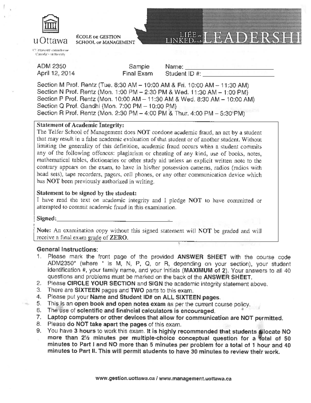 Final Winter 2014 Questions And Answers Warning Decodescan Unexpected Mcu Data Current