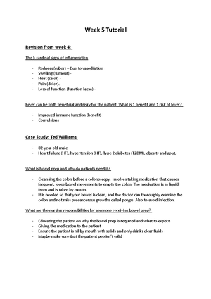 WEEK 3 - Lecture work - WEEK 3 Week 2 Revision: For each of the ...