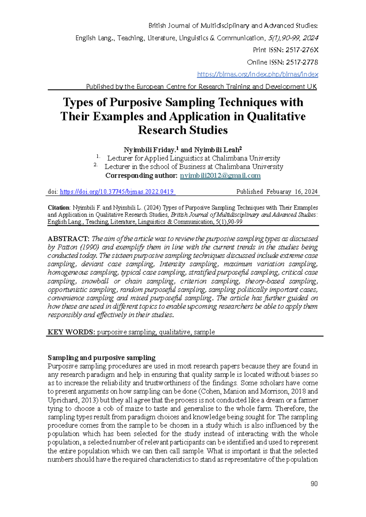 Types+of+Purposive+Sampling - English Lang., Teaching, Literature ...