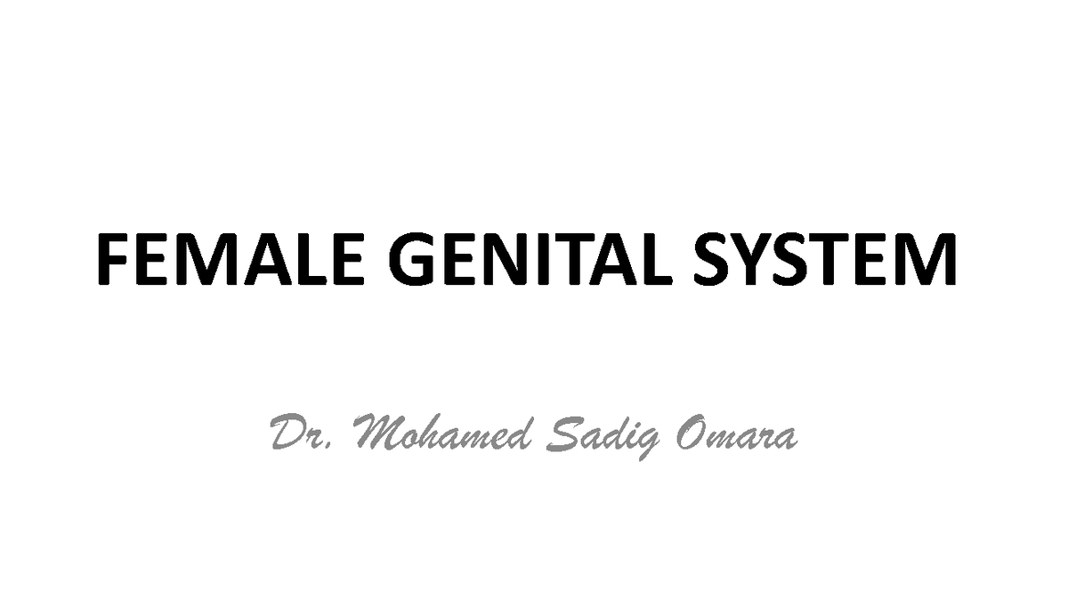 Female Genital Tract Protection at Ebony Butters blog
