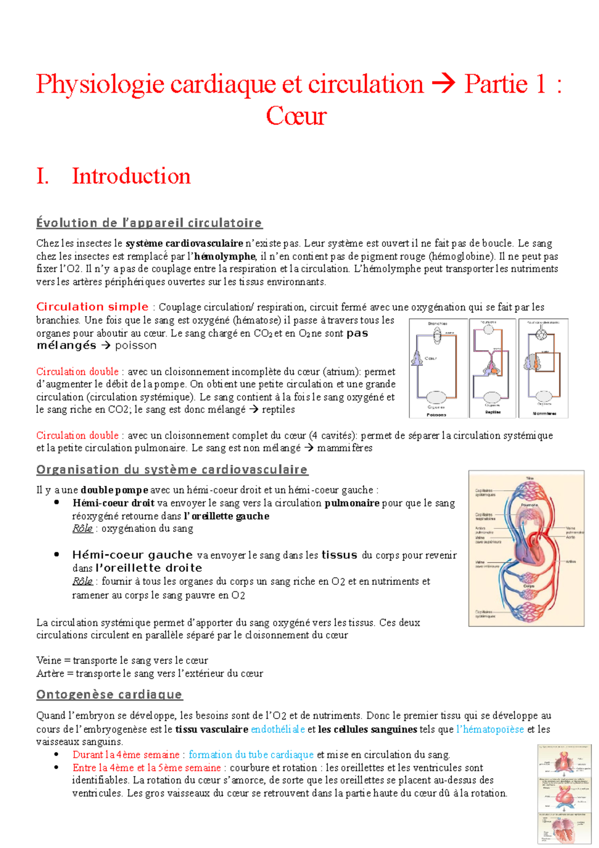 Chapitre 4 - Physiologie cardiaque et circulation - Physiologie ...