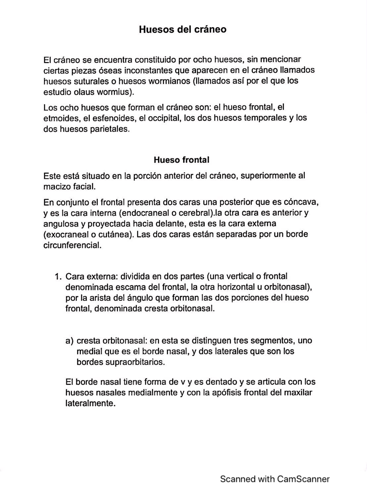 Generalidades Del Cráneo Anatomía I Studocu