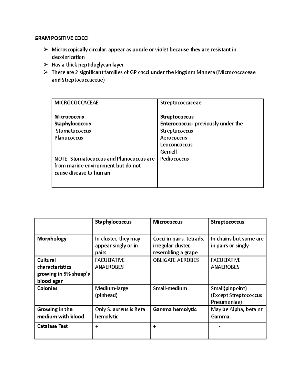 GRAM- Positive- Cocci - GRAM POSITIVE COCCI Microscopically circular ...