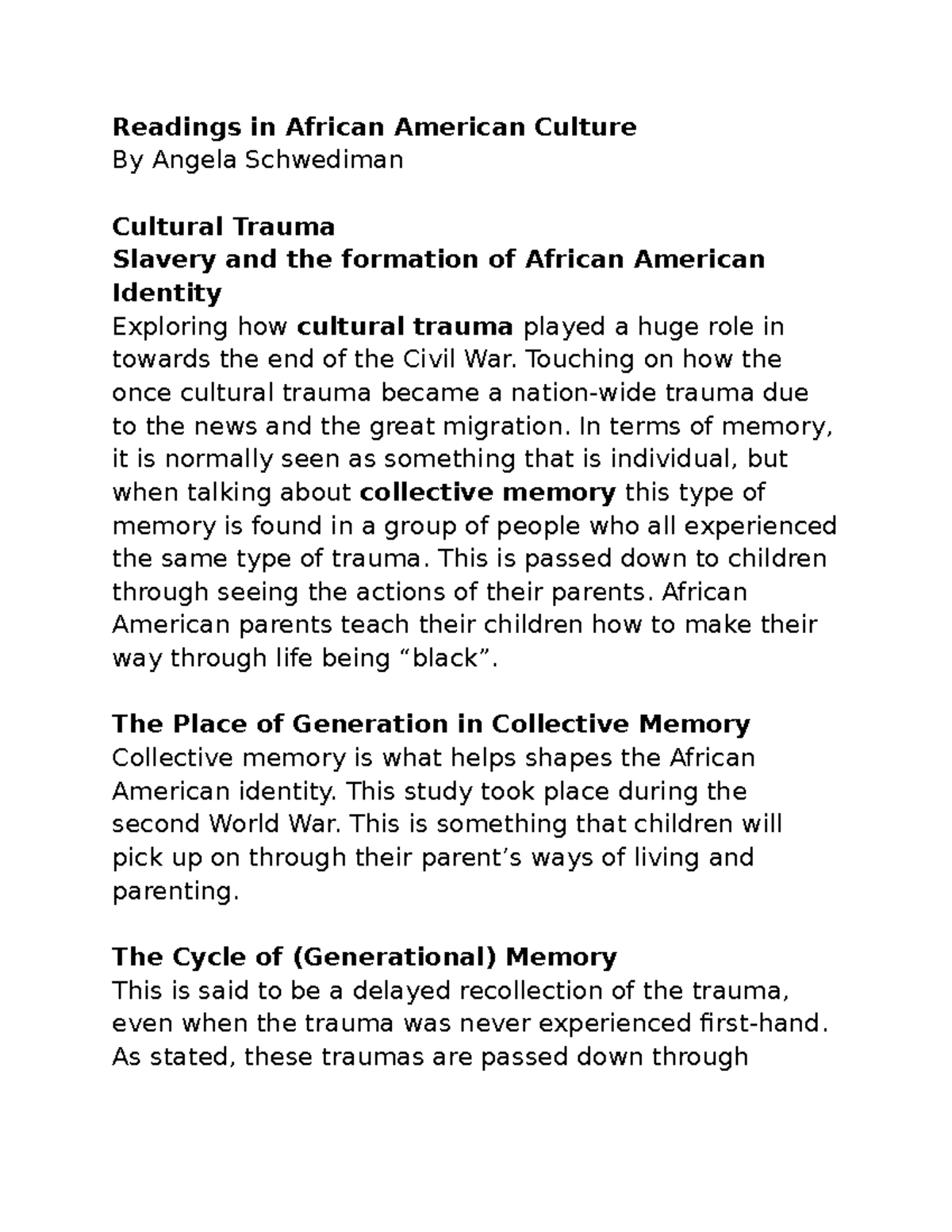 Readings In African American Culture Book Summary - Readings in African ...