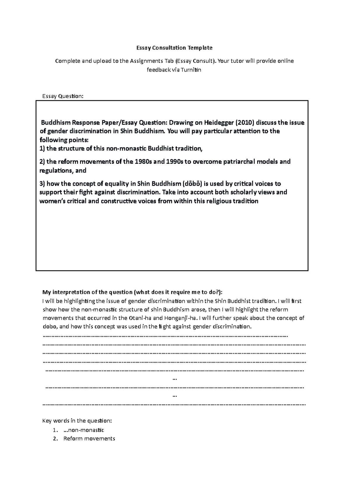 Essay+Consultation+Template - Essay Consultation Template Complete and ...