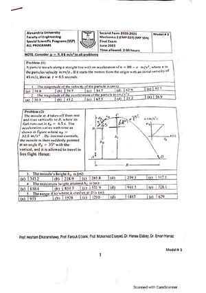 01. Concurrent Coplaner Forces - Assignment (1) Concurrent Coplaner ...