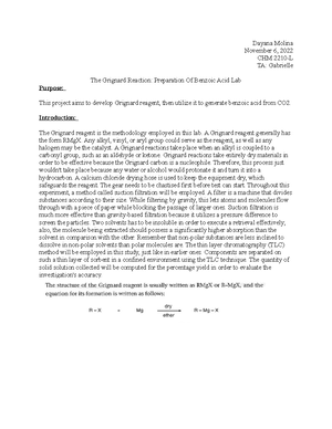 Boiling Point Refractive Index lab report - Experiment 3: Boiling Point/Refractive Index Purpose ...