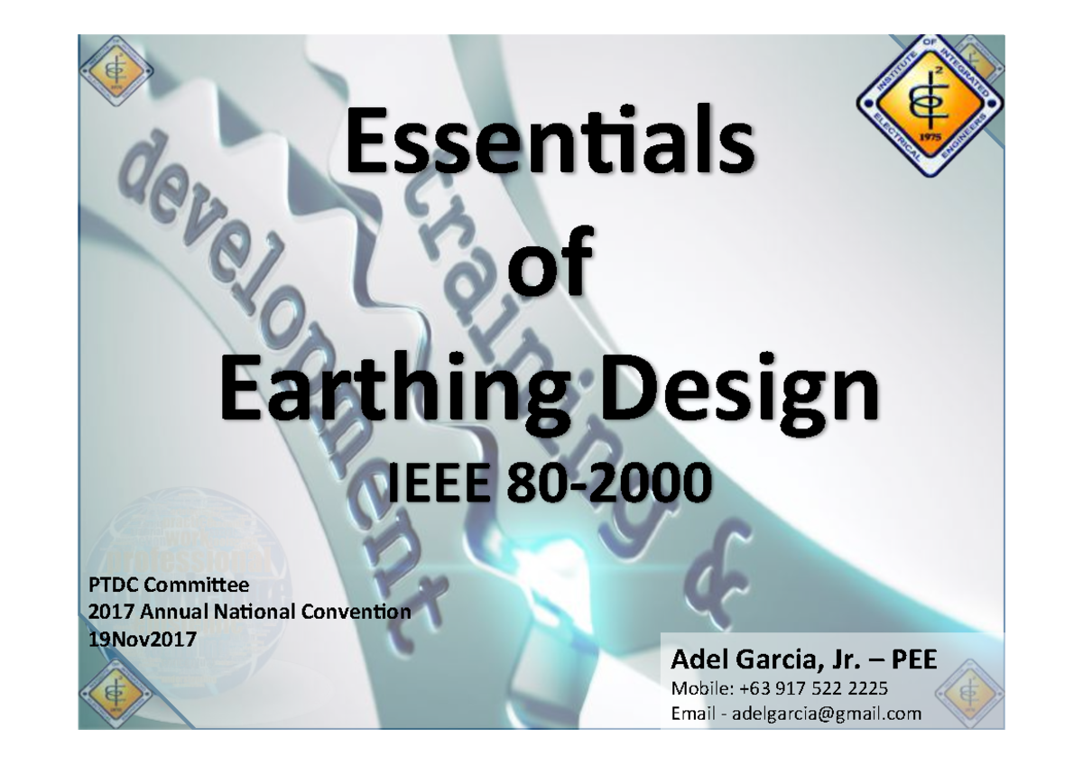 IEEE 80-2000 - abc - Essenals of Earthing Design IEEE 80-2000 PTDC ...