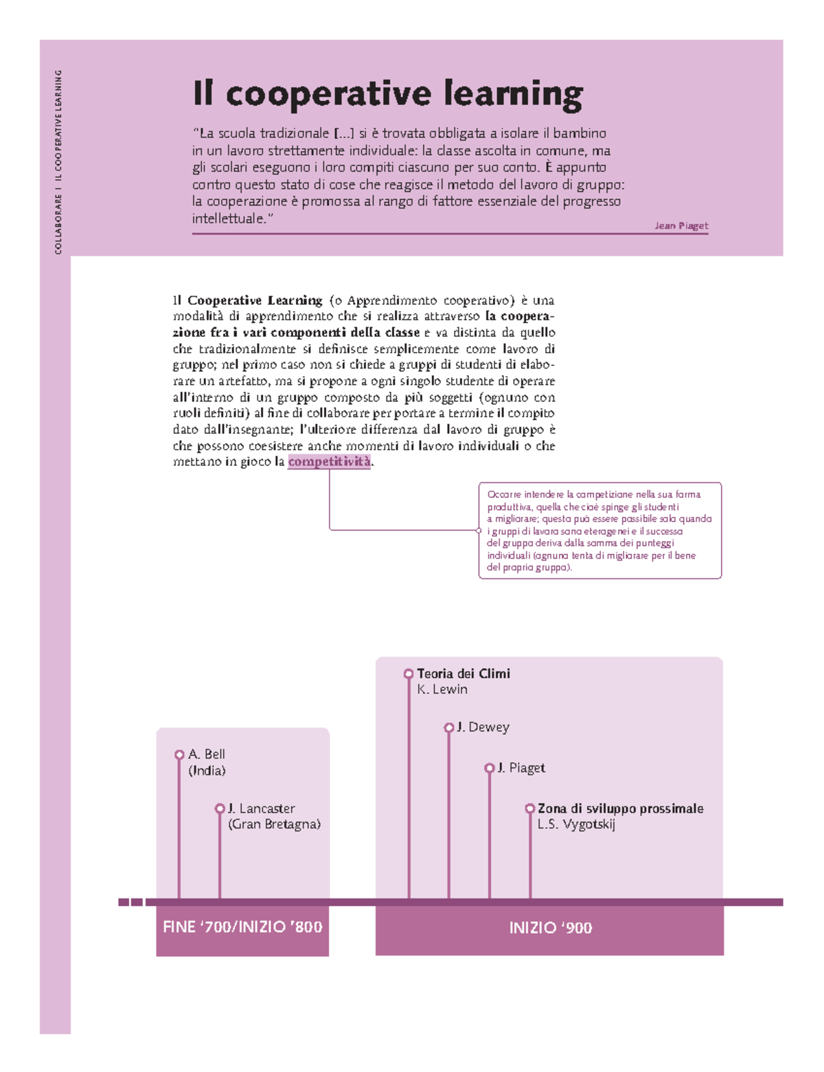 1 dida cooperativa - COLLABORARE | IL COOPERATIVE LEARNING Il cooperative learning “La scuola ...