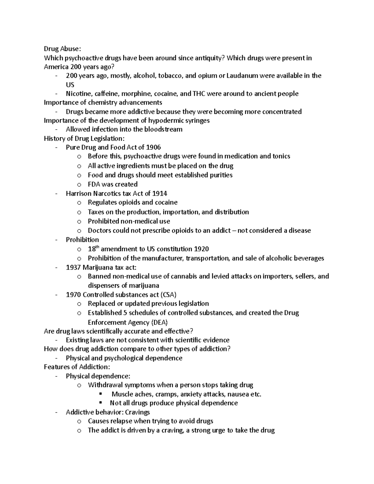 Drug abuse study guide - Drug Abuse: Which psychoactive drugs have been ...