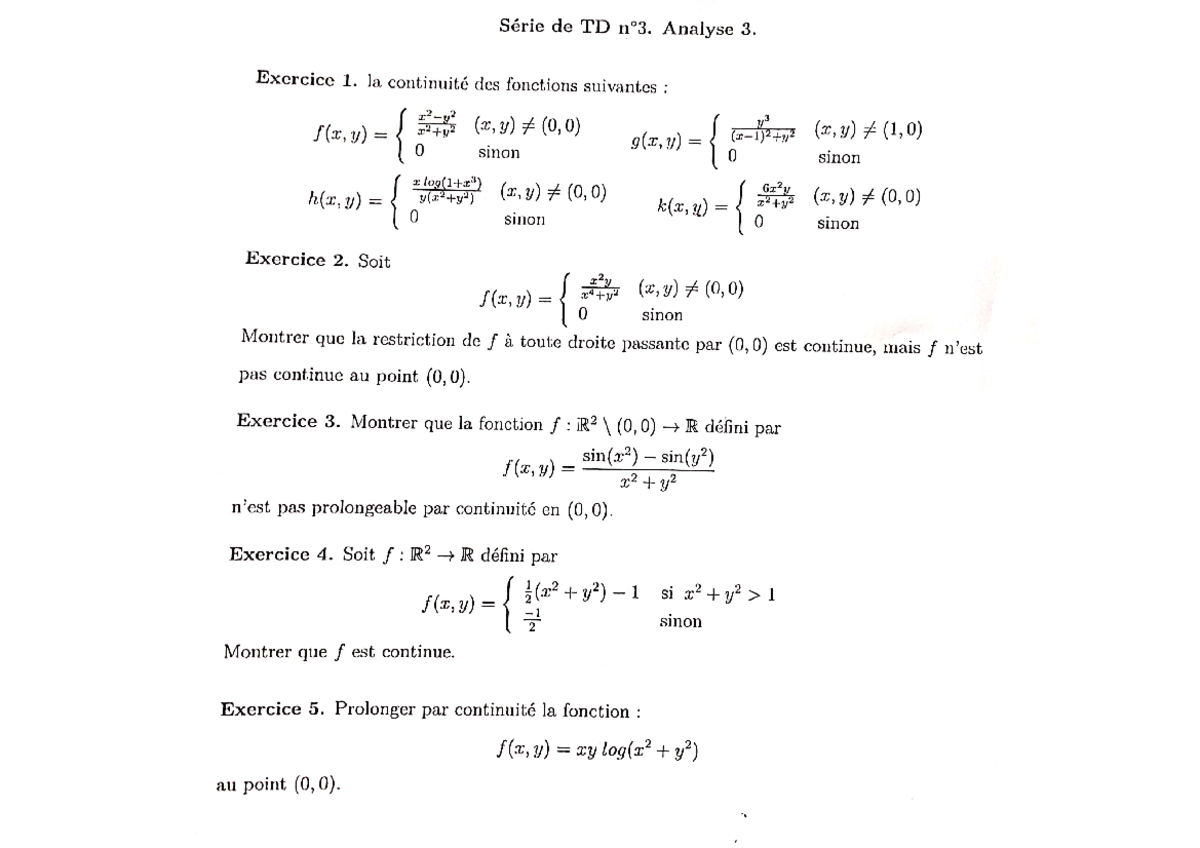 TD 3 Analese 3 - Analyse - Studocu