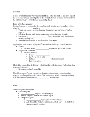 Outline 10 - notes - Outline 10 The Brain Overview of the Brain Major ...