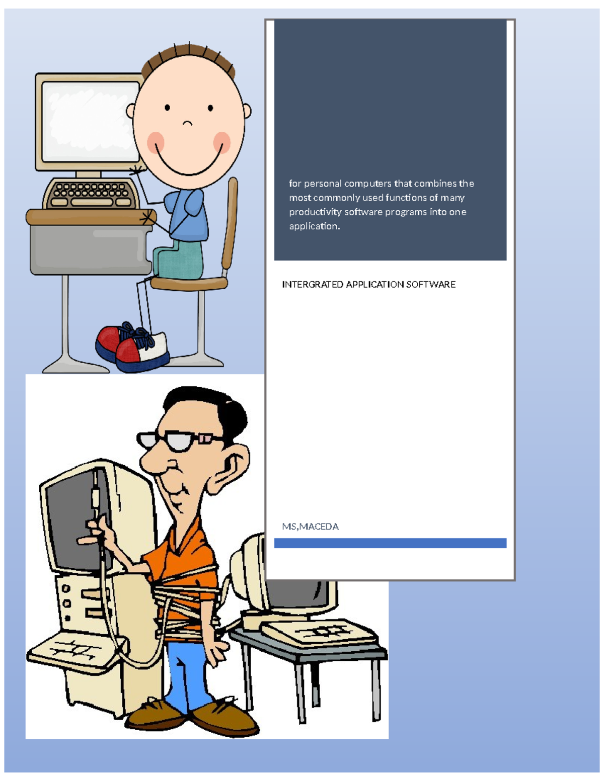 Task-bar - basic task for computer - for personal computers that ...