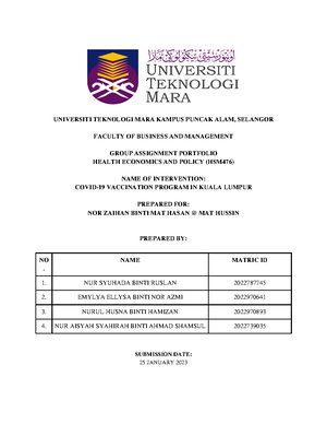 HSM573-Tutorial 1 - the tutorial medical code 1. may it be useful ...