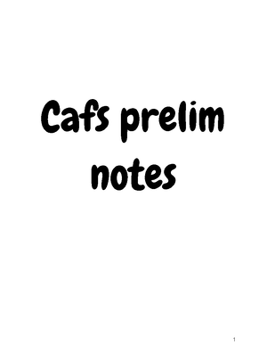 JESS FULL CAFS Notes - ACRONYMS ####### NEEDS - SHESEA S - Safety and ...